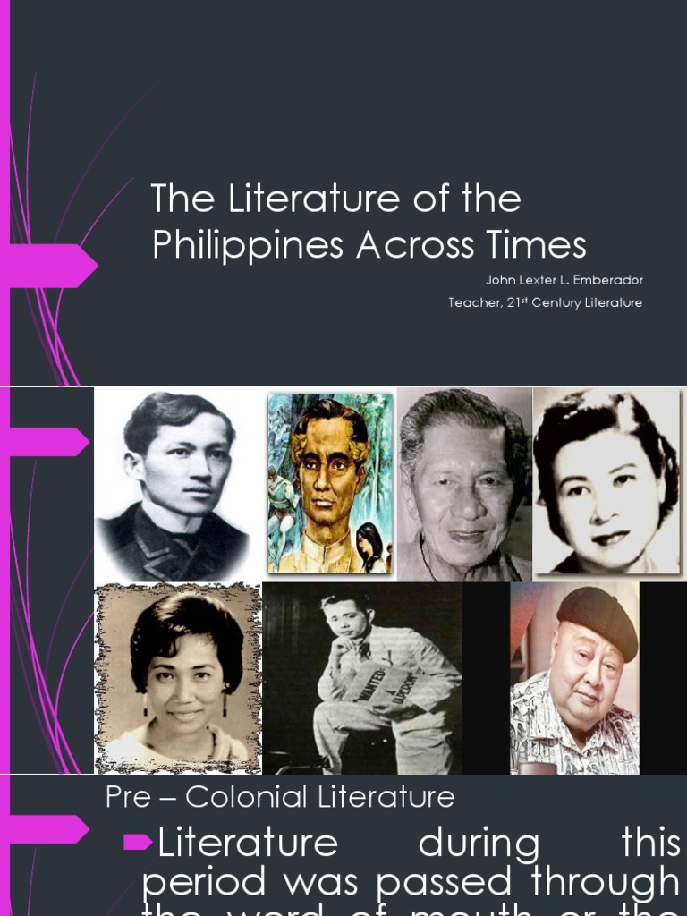 The Literature of The Philippines Across Times | PDF | Poetry