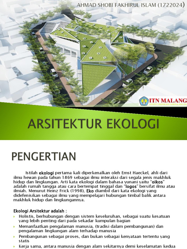 Ke-2 Arsitektur Ekologi (Ahmad Shobi F.i) - 1722024 | PDF