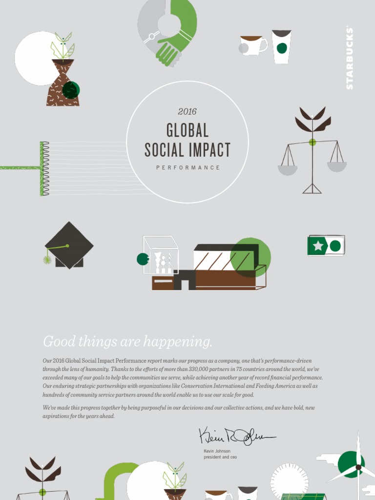 2016 Starbucks Global Social Impact Goals Mapped To SDGs | PDF ...
