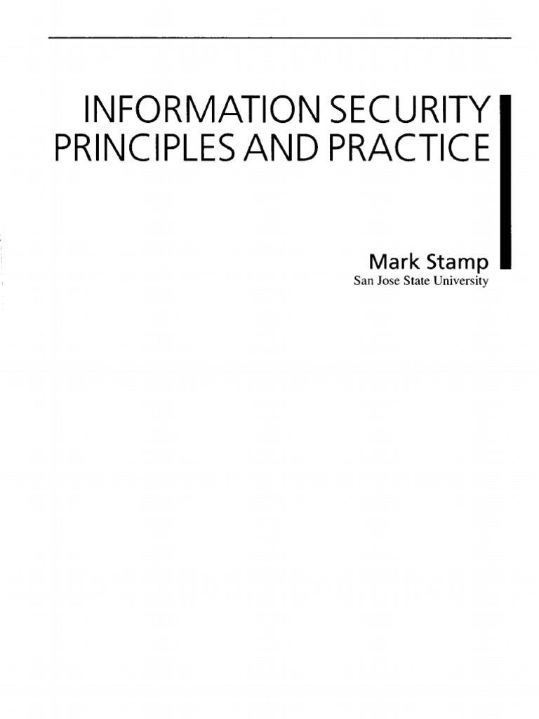 Information Security Principles and Practice Mark Stamp | PDF ...
