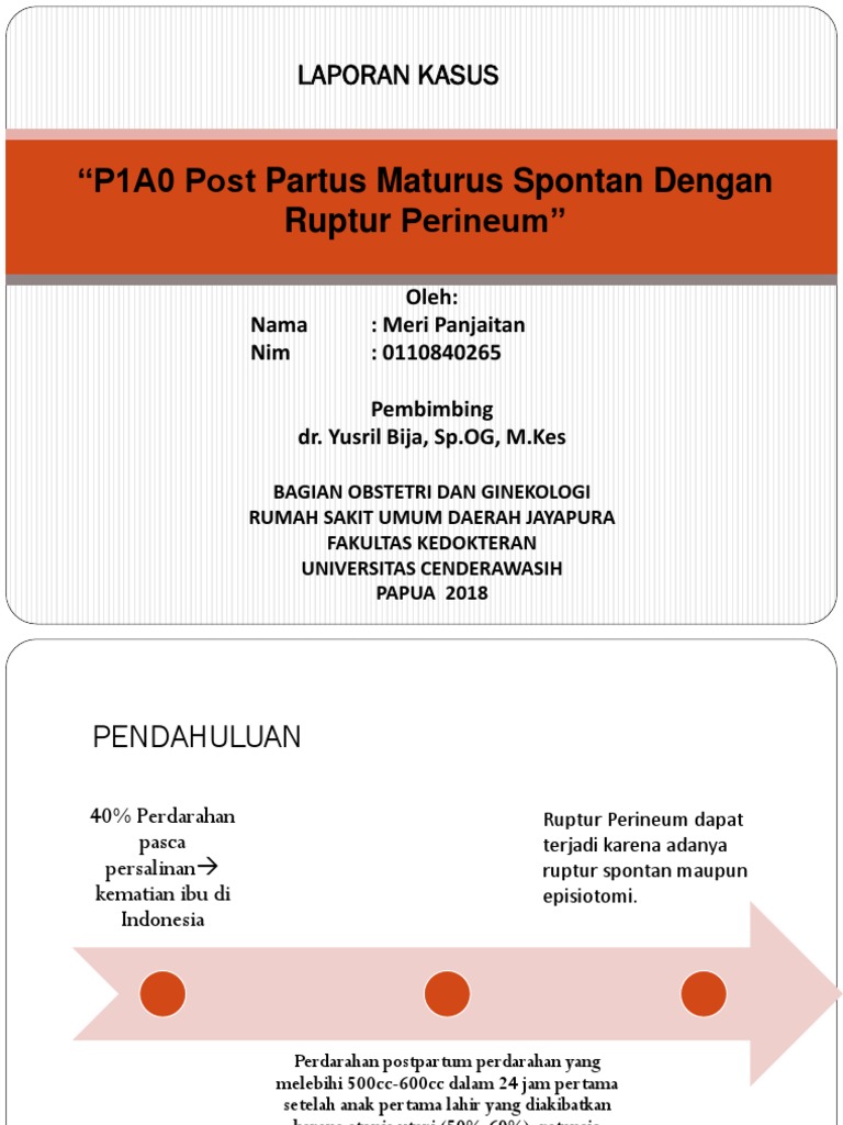 Laporan Kasus (Ruptur Perineum) | PDF