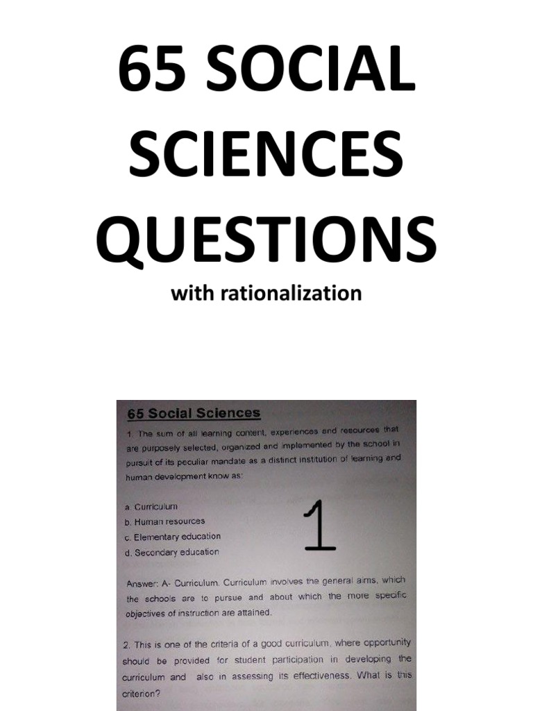 65 Questionnaire Social Science | PDF
