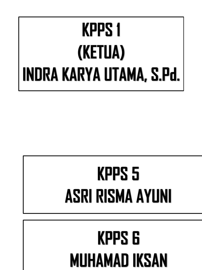 Label Meja Kpps | PDF