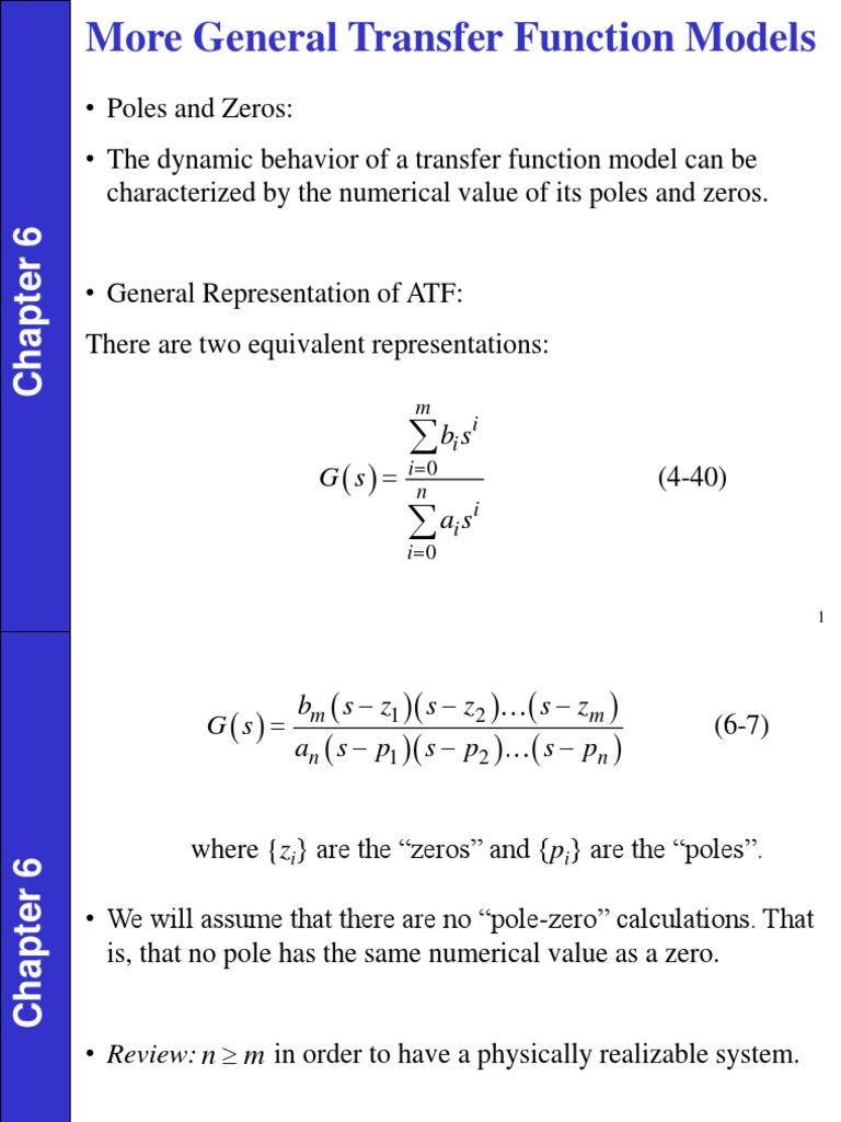More General Transfer Function Models | PDF | Approximation | Fluid Dynamics