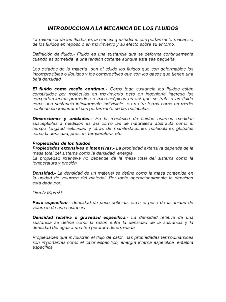 Introduccion A La Mecanica de Los Fluidos | Descargar gratis PDF | Fluido | Viscosidad