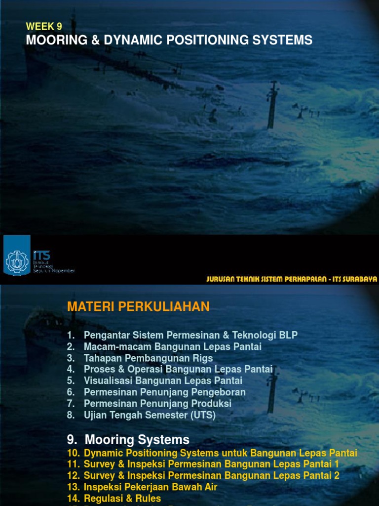 Mooring and Dinamic Position System | PDF | Tegangan (Mekanik ...