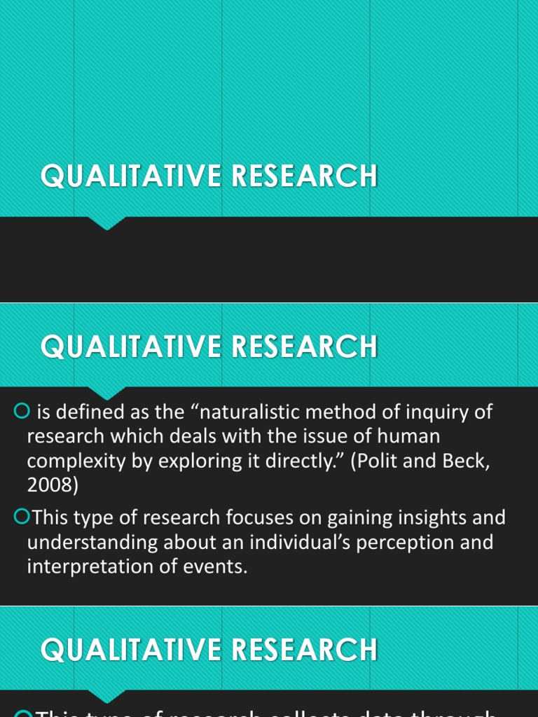 Lesson 9 Types of Qualitative Research | PDF | Qualitative Research ...