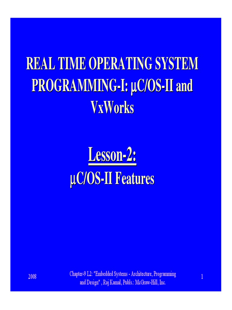 Chap 9Lesson02EmsysNewRTMucos | PDF | Embedded System | C (Programming ...