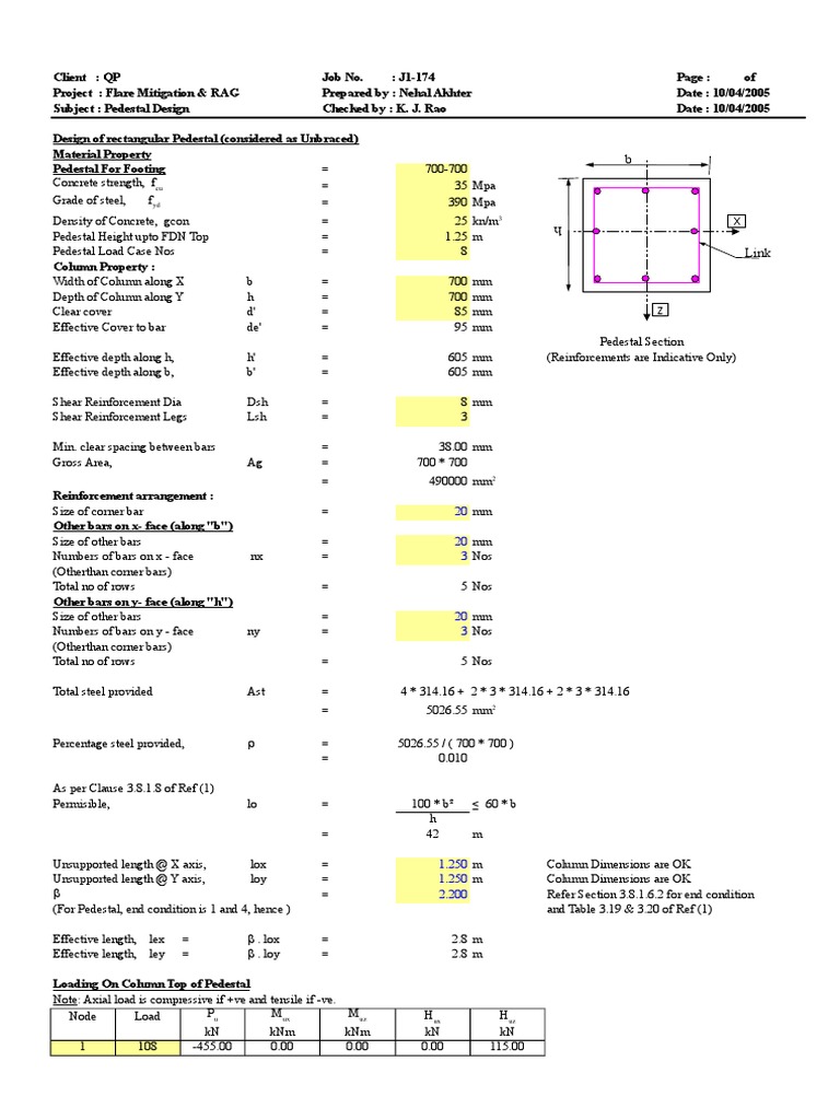 PedestalPC 4 (700x700) | Download Free PDF | Column | Structural Engineering