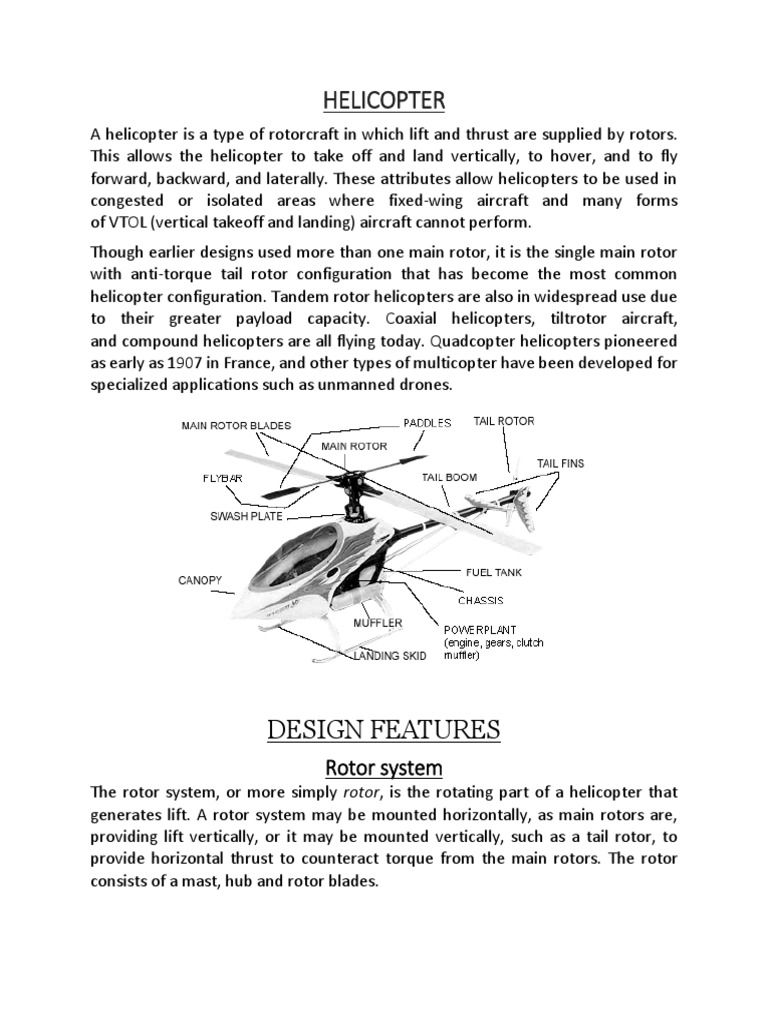 An In-Depth Look at Helicopter Design, Operation, and Flight Control ...