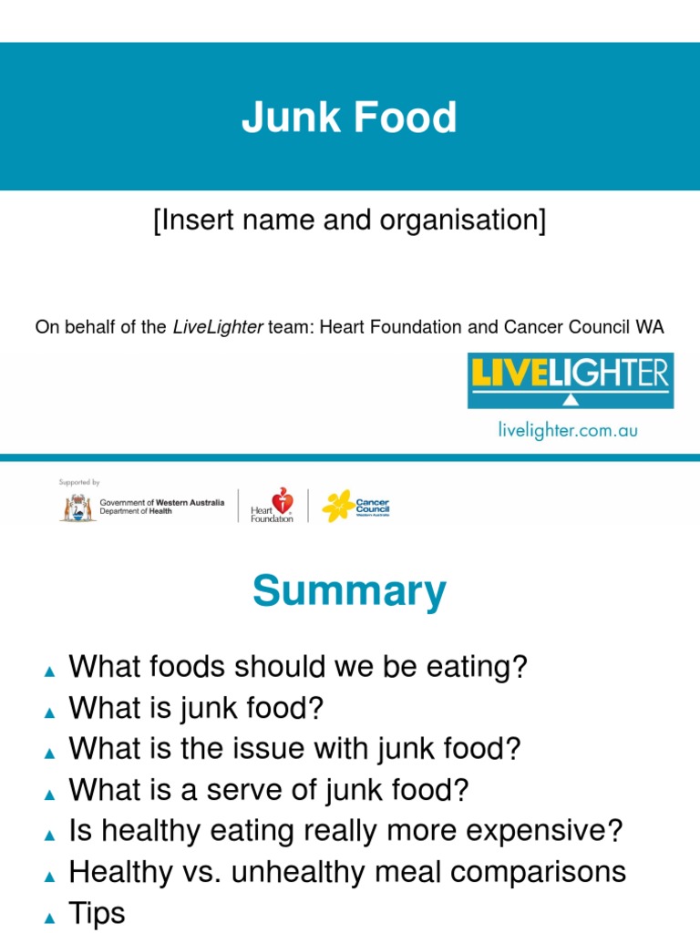 Junk Food vs Healthy Eating Insights | PDF | Junk Food | Healthy Diet