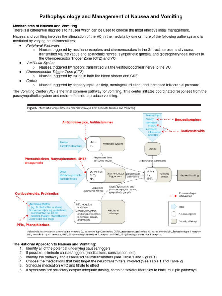 OSUMC Nausea Guideline | PDF | Nausea | Vomiting