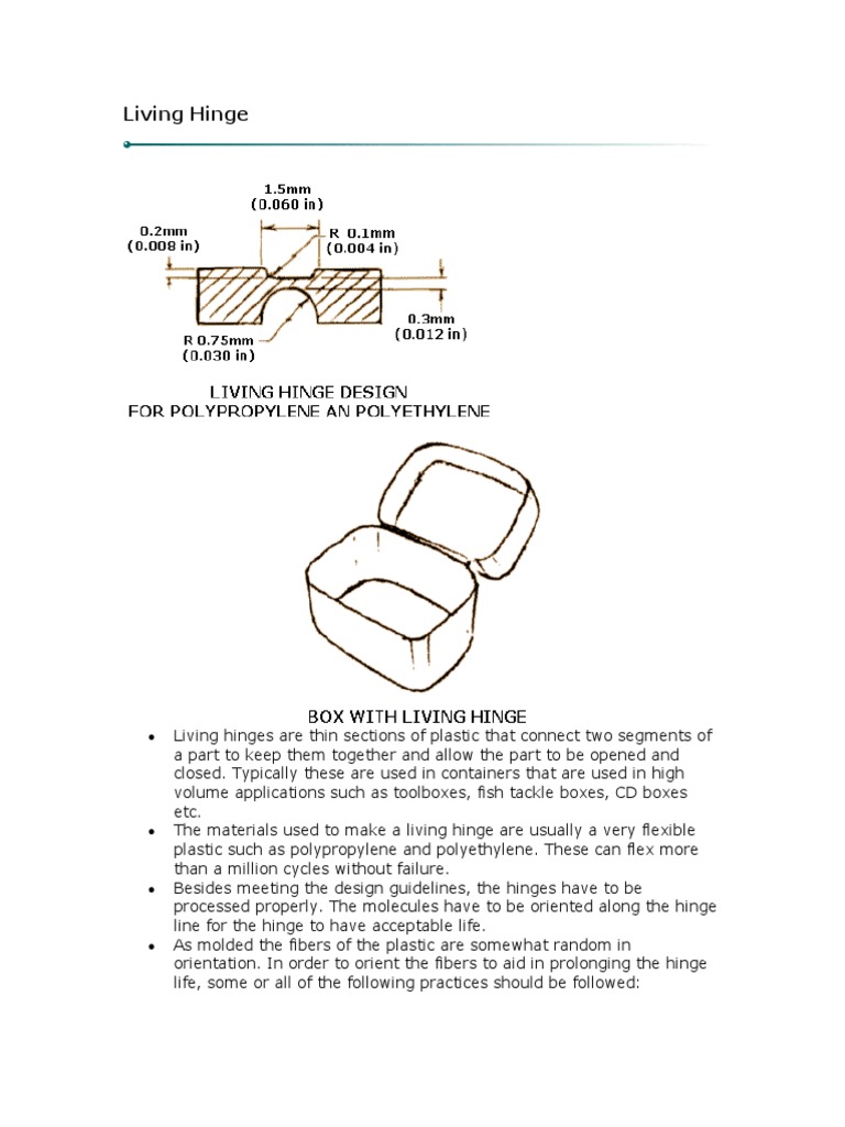 Living Hinge | PDF | Strength Of Materials | Plastic