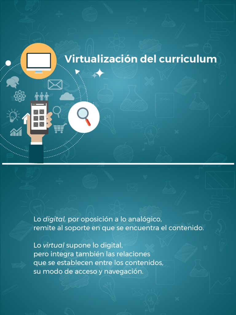 Virtualización Del Curriculum | PDF | Creative Commons | Maestros