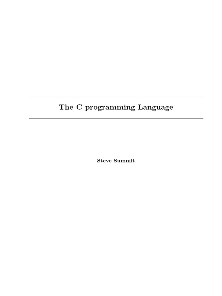 The C Programming | PDF | Data Type | C (Programming Language)