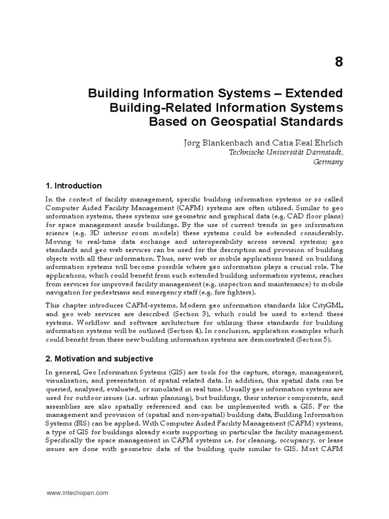 Building Information Systems - Extended Building-Related Information ...