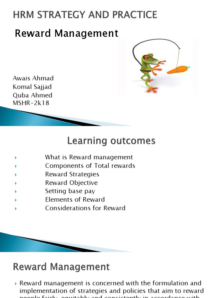HRM Reward Managemnt | PDF | Organizational Behavior | Employment