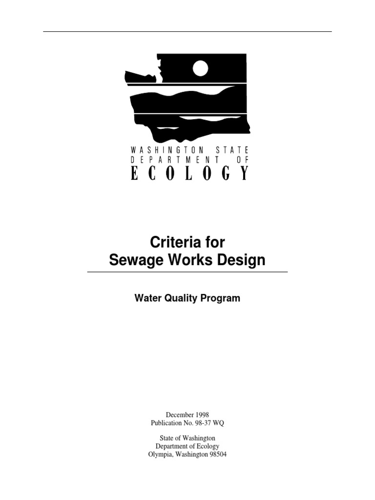 Criteria For Sewage Works Design - Design Talk