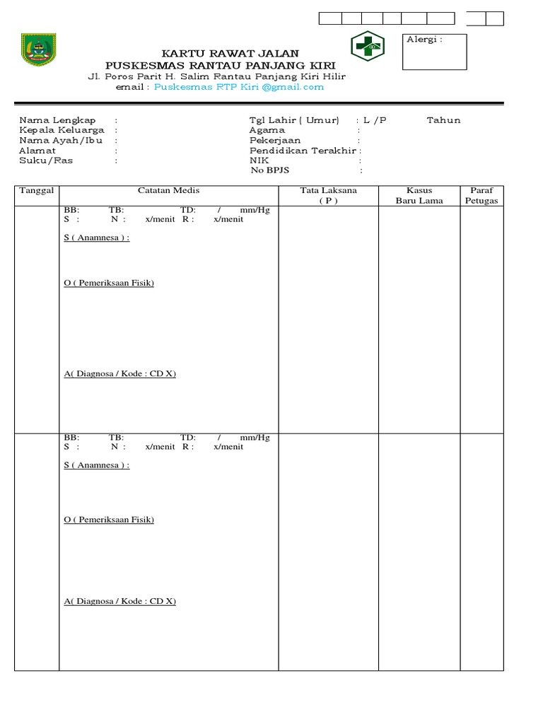 Kartu Rawat Jalan | PDF