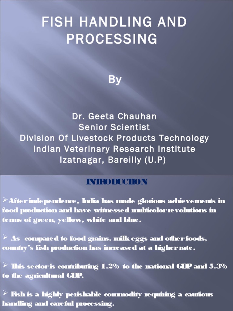 Fish Handling and Processing | PDF | Smoking (Cooking) | Curing (Food ...