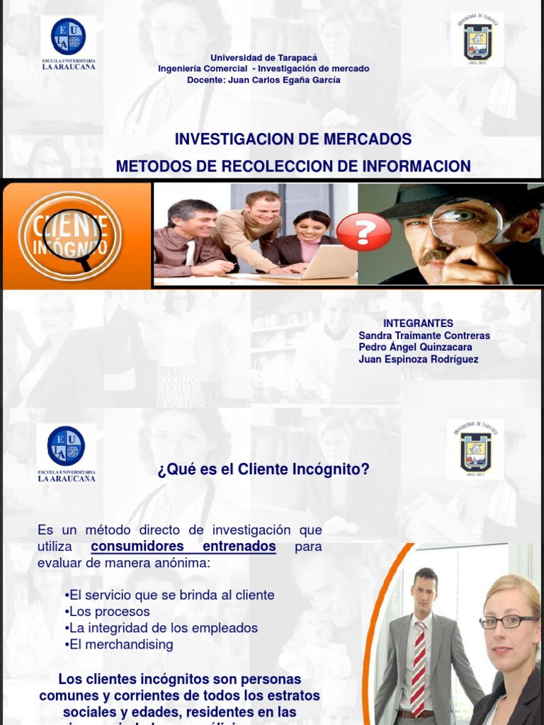 Presentacion Cliente Incognito Final | PDF | Investigación de mercado | Cliente