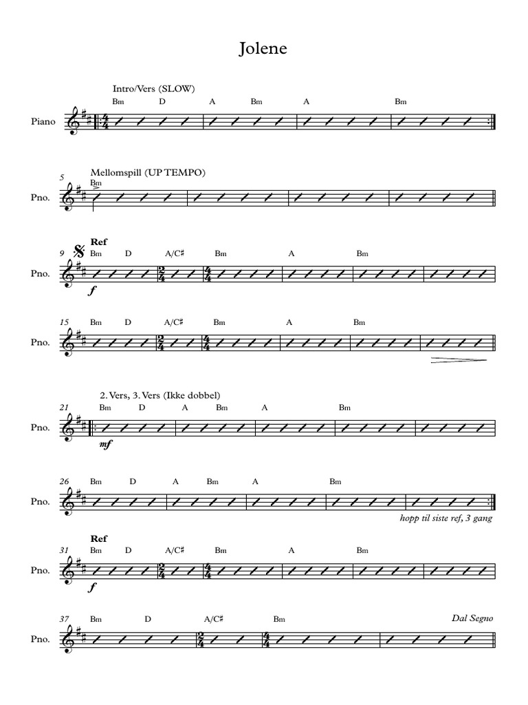 Jolene - Full Score | PDF | Dolly Parton | Songs Written