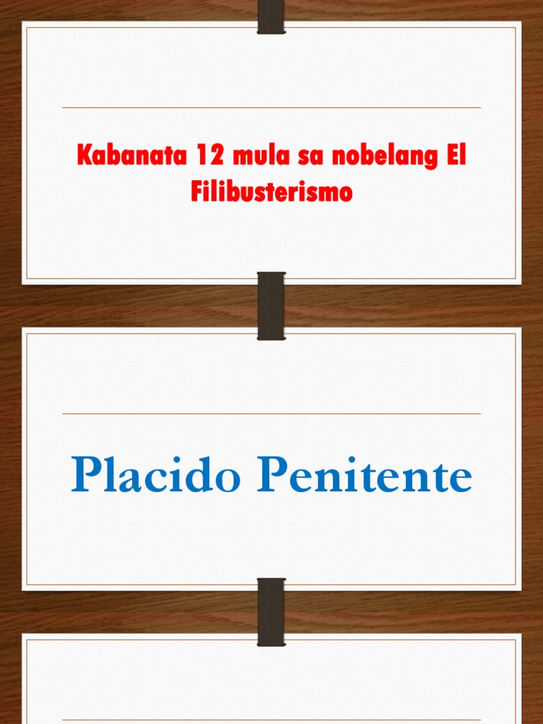 Placido Penitente El Filibusterismo