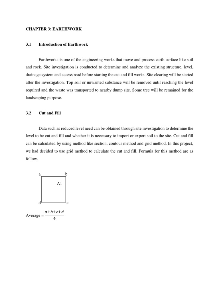 Earthwork: Cut, Fill, and ESCP Guide | PDF | Science & Mathematics