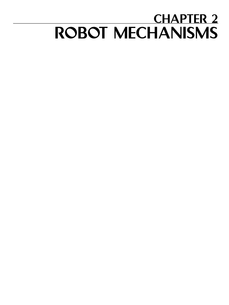 Robot Mechanisms | Download Free PDF | Robot | Robotics