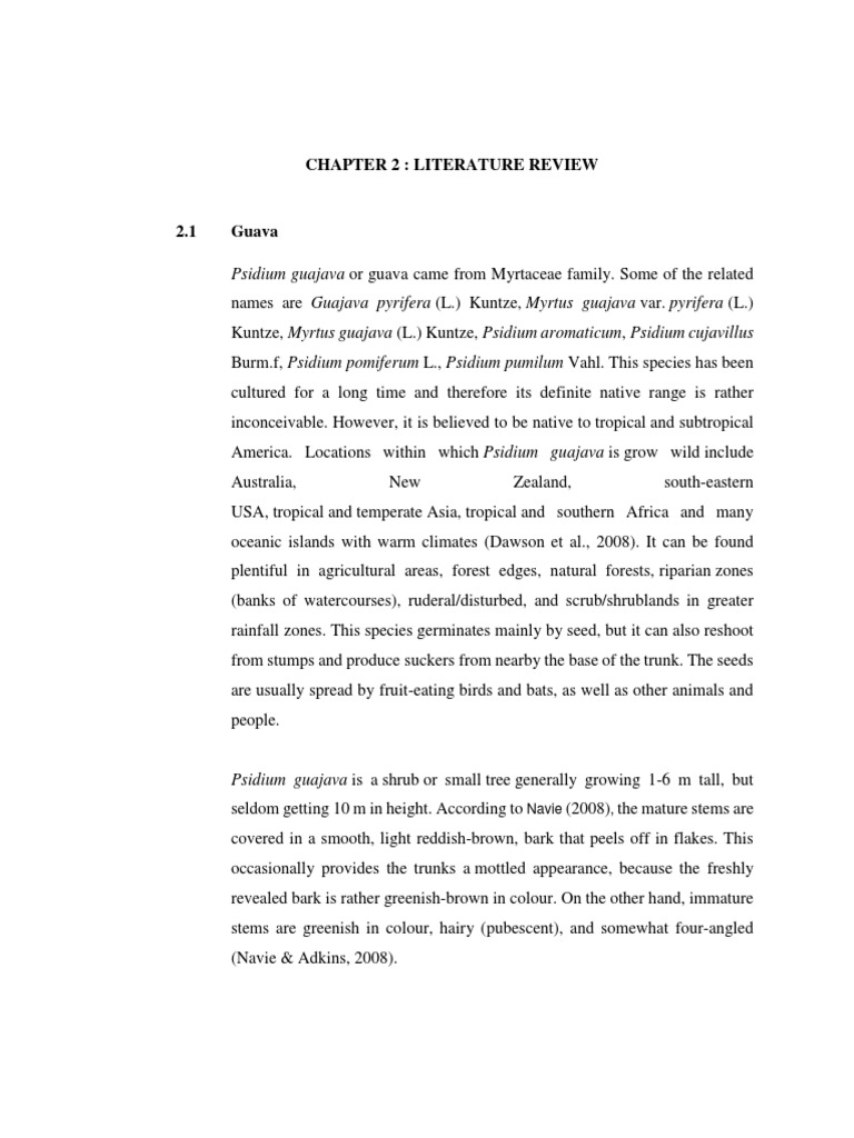 CHAPTER 2 Literature Review | PDF | Dietary Fiber | Diet & Nutrition