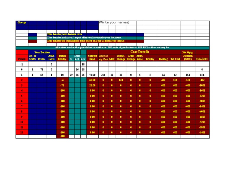 MOS Game Excel Sheet | PDF | Incremental Computing | Application Software