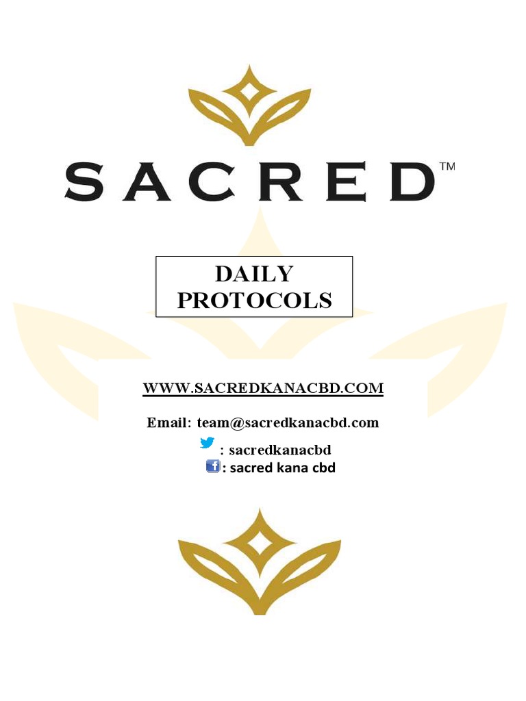 Daily Protocols:: Sacredkanacbd | PDF | Dose (Biochemistry) | Chemistry