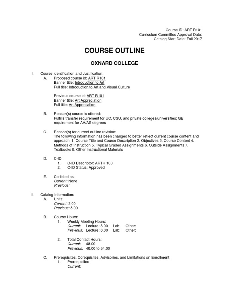 101 Course Outline | PDF | Museum | Design