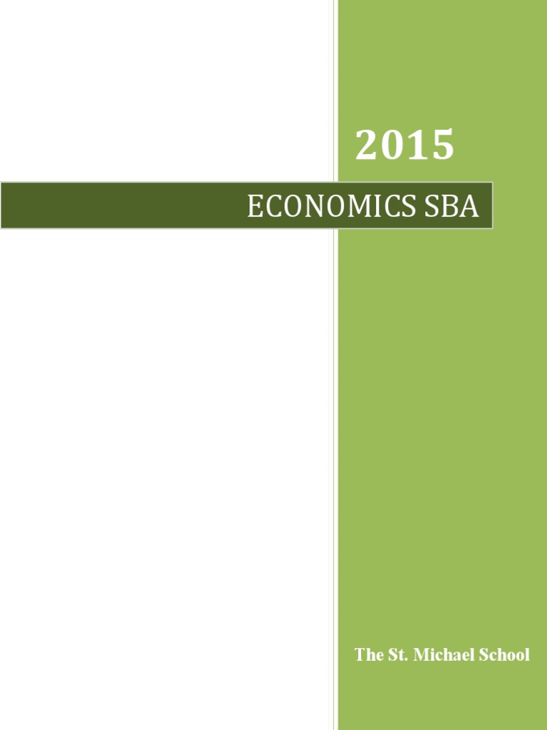 CAPE Economics SBA Guidelines | PDF | Data | Employment