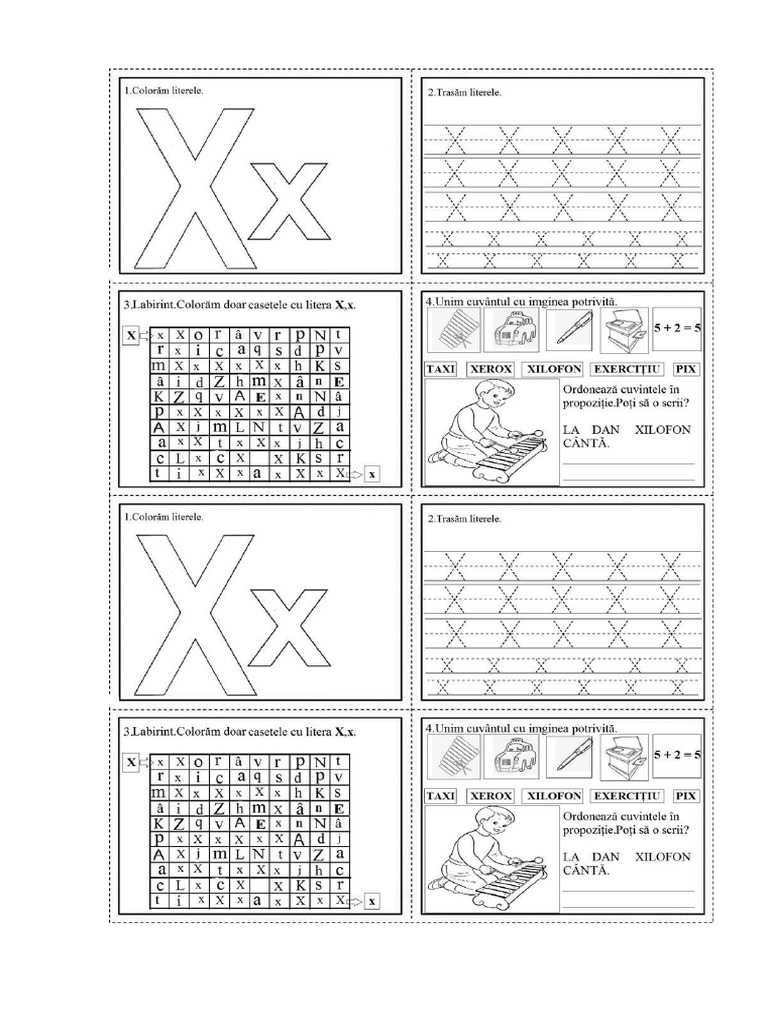 Fise de Lucru Cu Litere | PDF