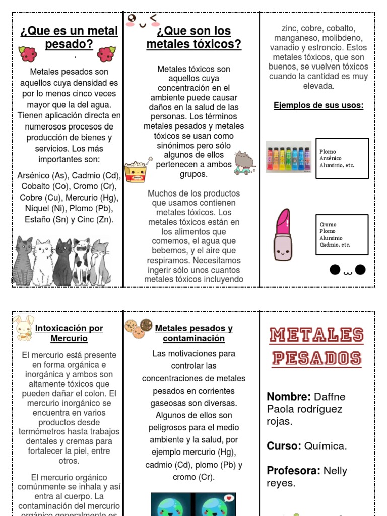 Metales Pesados | PDF | Mercurio (Elemento) | Materiales