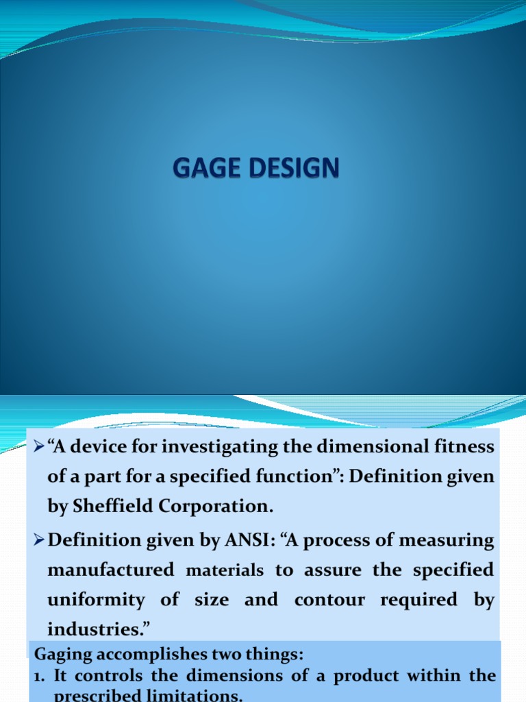4 Gage Design | PDF | Screw | Mechanical Engineering