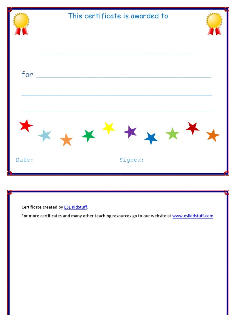 This Certificate Is Awarded To: Date: - Signed | PDF
