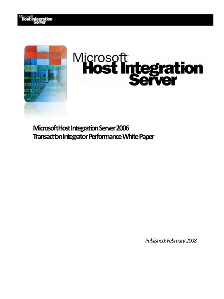 Host Integration Server 2006 TI Performance | PDF | Transmission Control Protocol | Computer Network