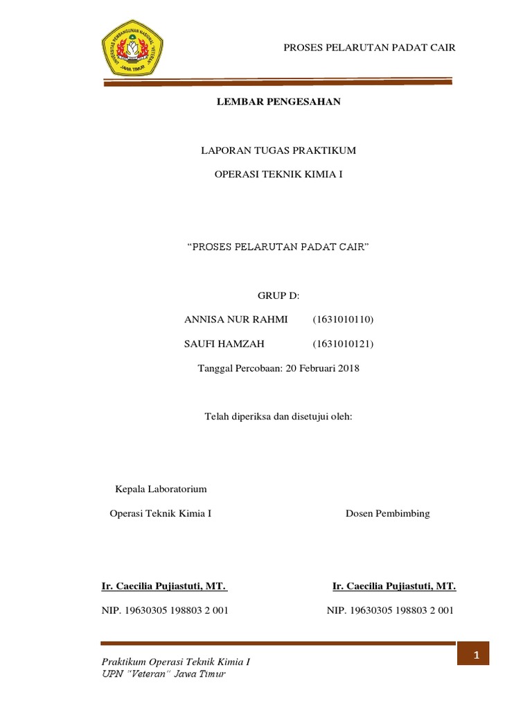 Proses Pelarutan Padat Cair | PDF