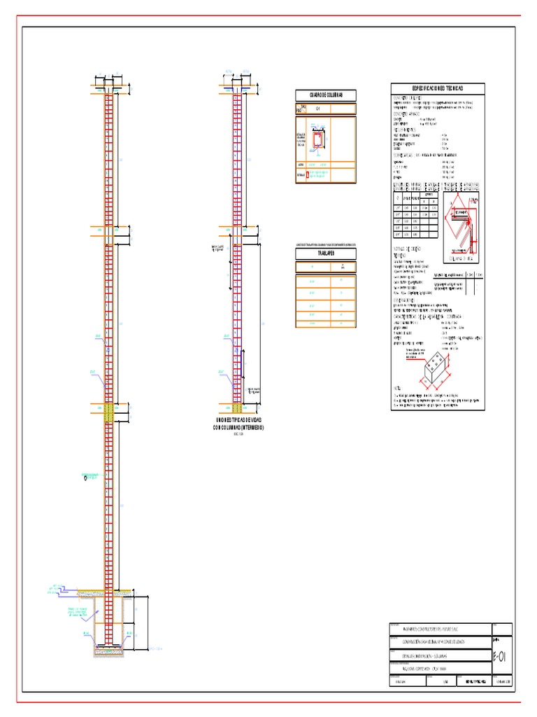 Plano de Columnas