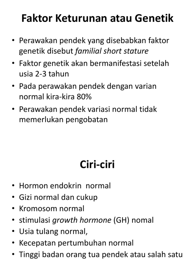 Faktor Keturunan Atau Genetik | PDF