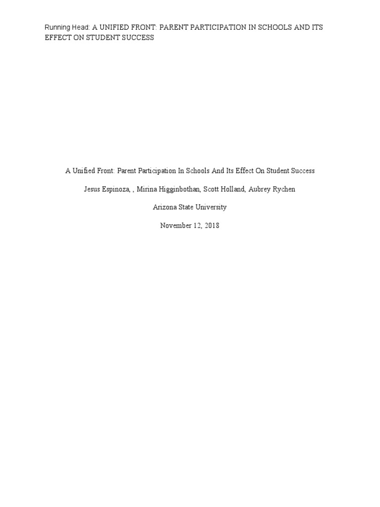 Engaging Parents for Student Success | PDF | Community | Teachers