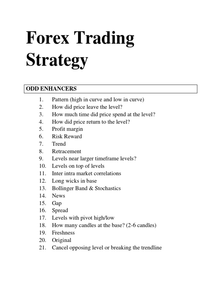 Forex Trading Strategy: Odd Enhancers | PDF | Order (Exchange) | Demand