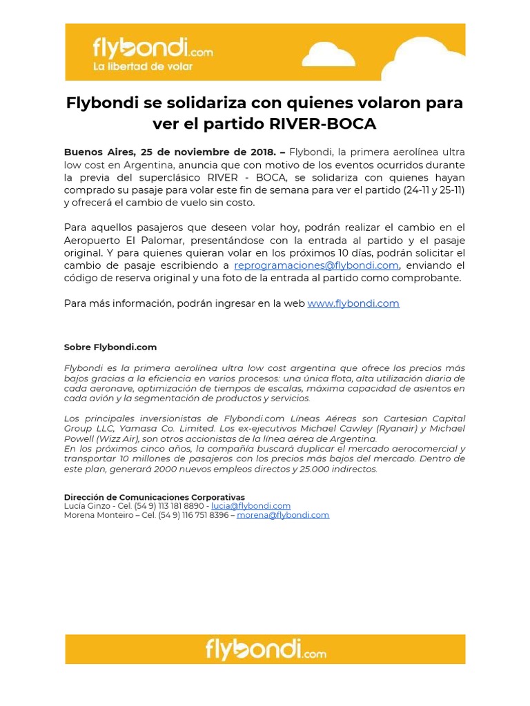 Flybondi | PDF