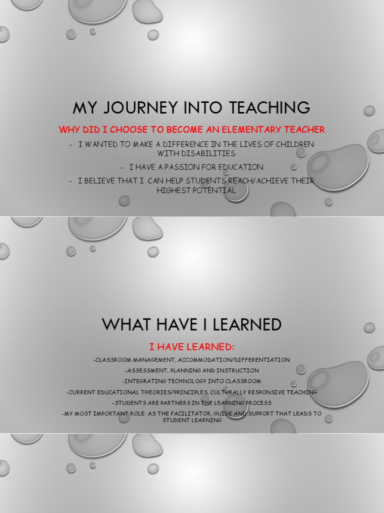 Teaching Journey | PDF