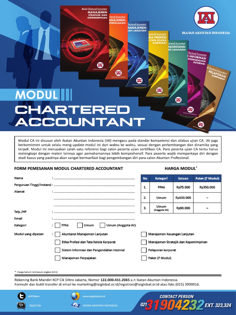 Formulir Pemesanan Modul CA - FINAL OKE PDF | PDF