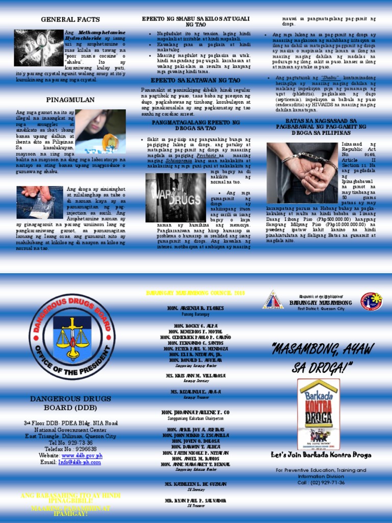 Anti Drugs Leaflets | PDF