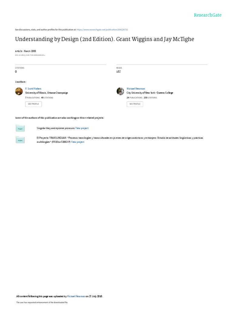 Understanding by Design (2Nd Edition) - Grant Wiggins and Jay Mctighe ...