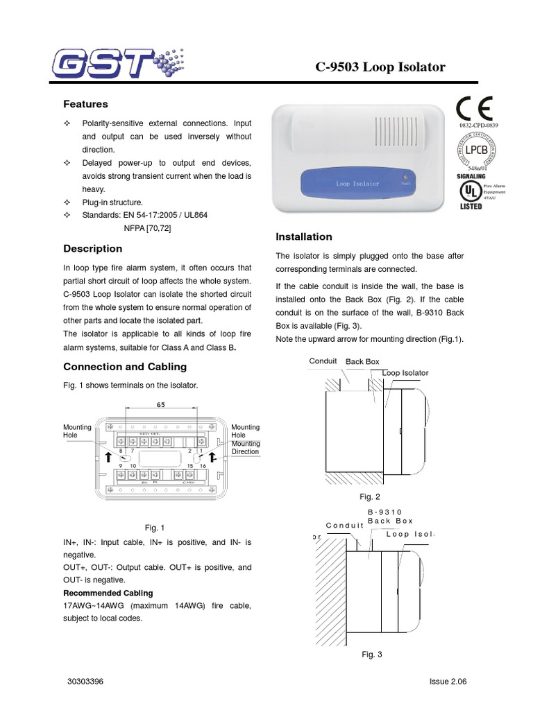 An Overview and Installation Instructions for the C-9503 Loop Isolator ...